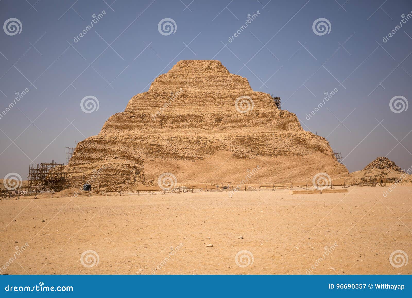 Step pyramid of Djoser stock image. Image of pyramid - 96690557