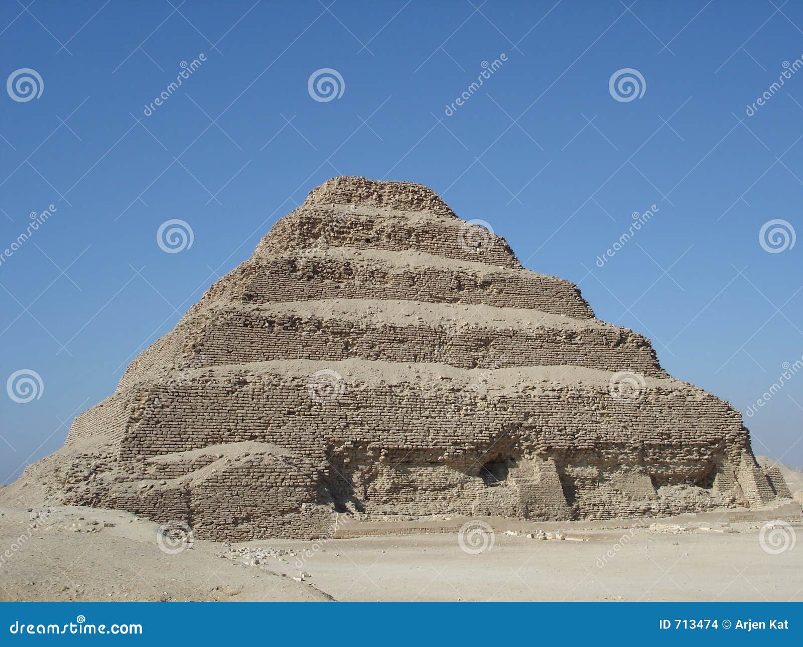 The Step Pyramid Of Djoser Or Zoser In The Saqqara Necropolis In Egypt ...