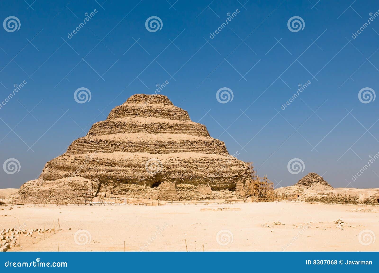 Step Pyramid in Saqqara, Egypt Stock Photo - Image of djoser, limestone ...