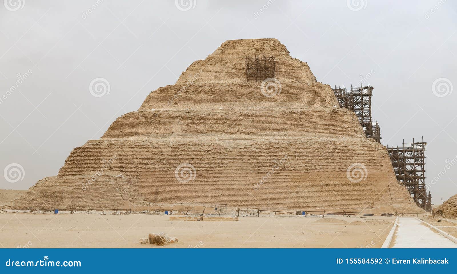 Step Pyramid in Saqqara Necropolis, Cairo, Egypt Stock Photo - Image of ...