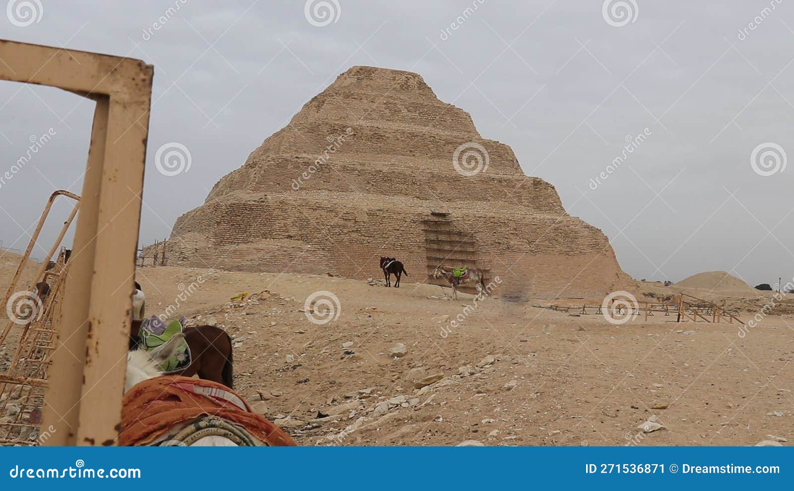 The Step Pyramid of Djoser, Saqqara, Egypt Stock Image - Image of area ...