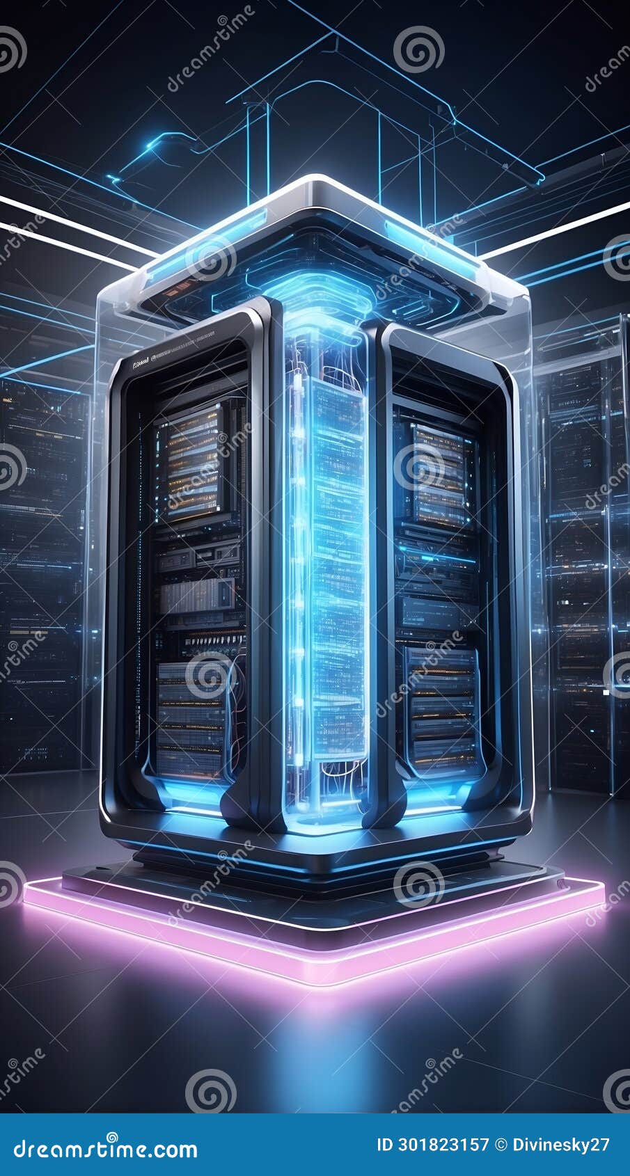 QuantumQuotient S Data Utopia: a 3D Dreamscape in Motion. AI Generate ...