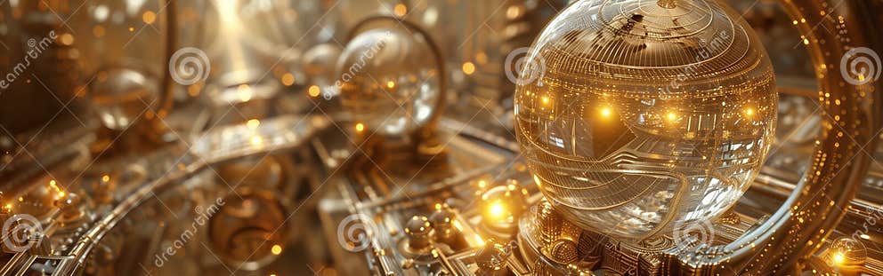 Step into a Realm of Harmony and Precision, As Glowing Translucent ...