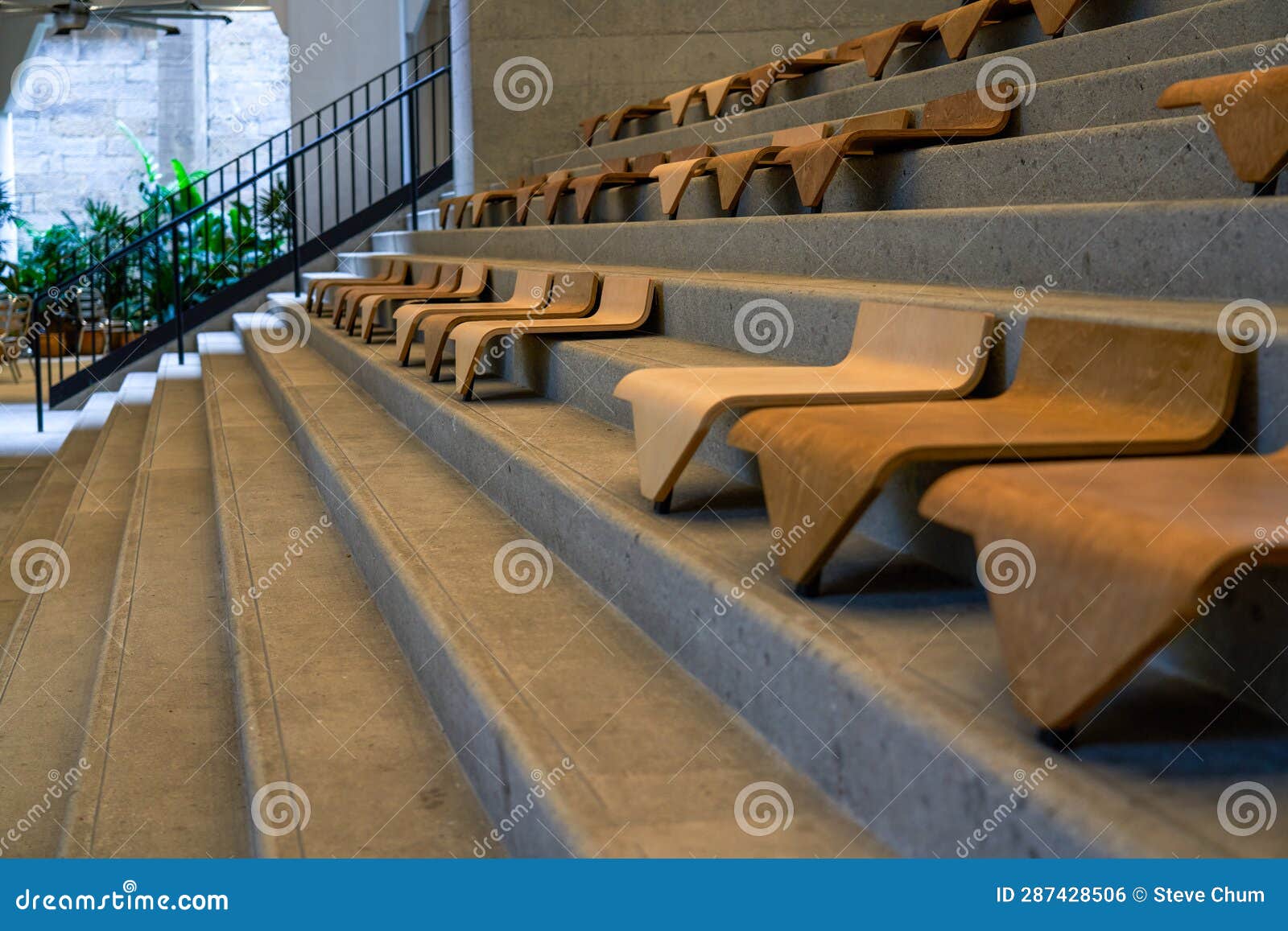 Step Seating for Indoor Casual Theater and Event Spaces Stock Photo ...