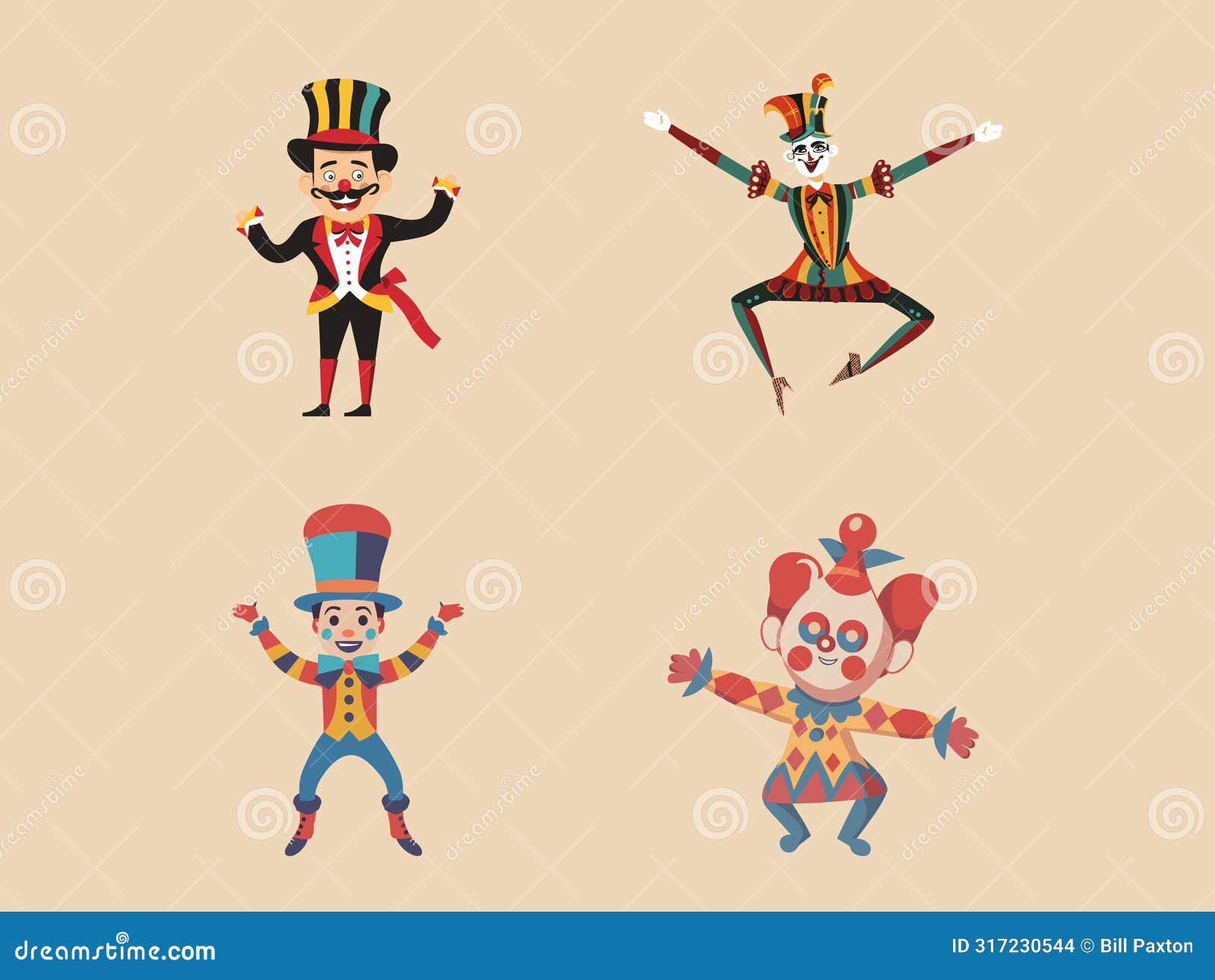 Illustrated of a Circus Master of Ceremonies Stock Vector ...