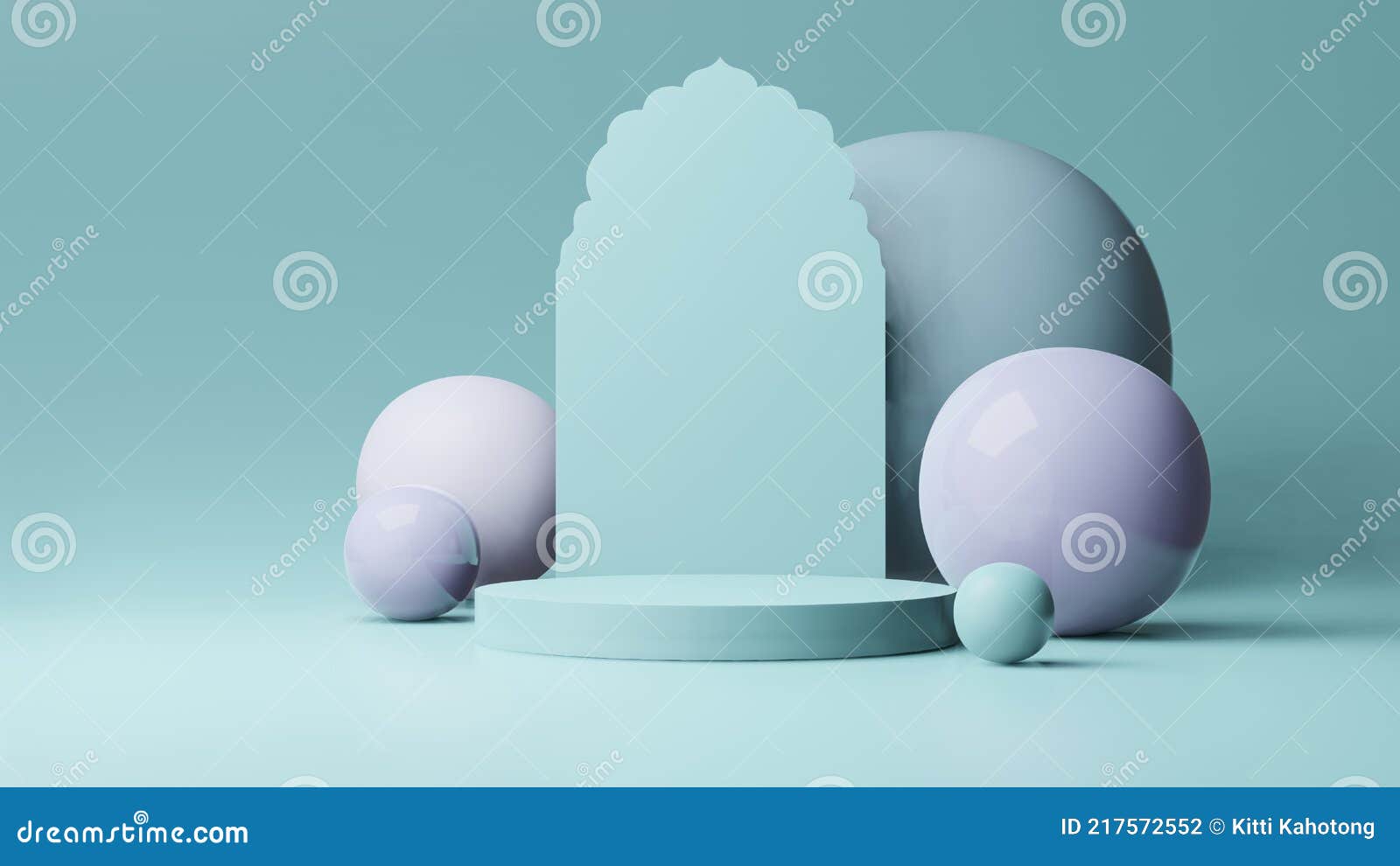 Step Stage Podium Stage Backdrop with Arabic Arch . 3d Rendering Stock ...