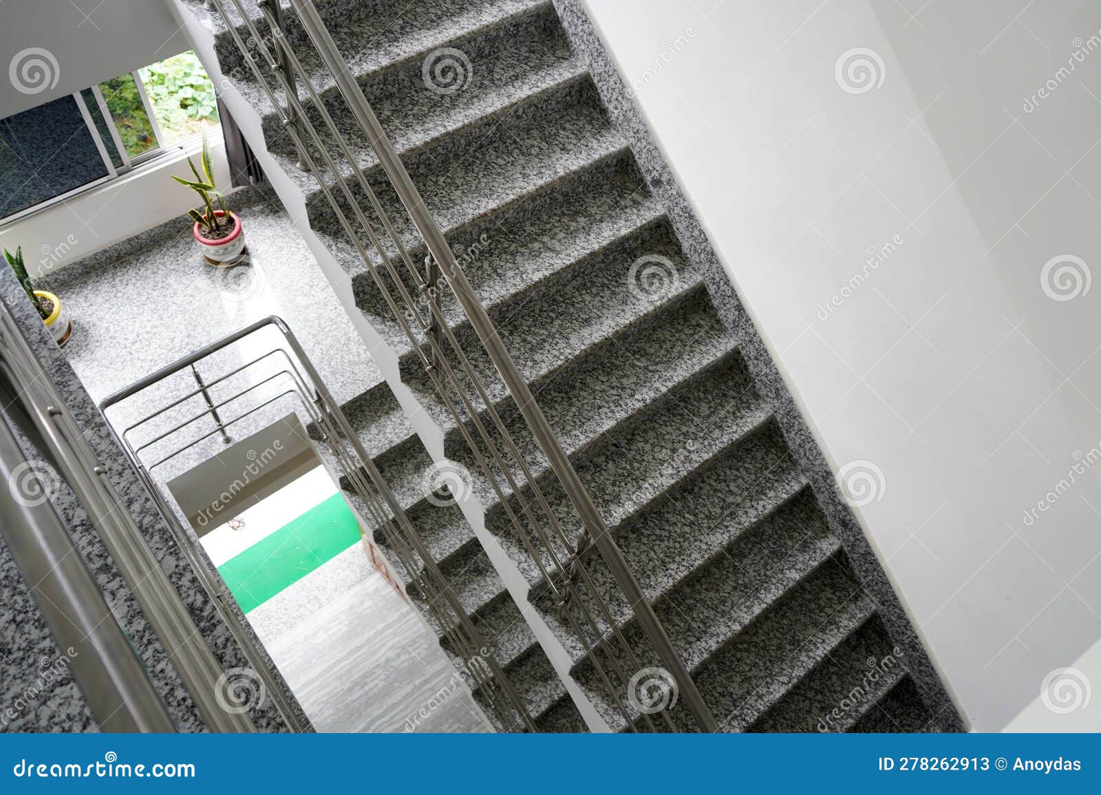 Step by Step Stair from the Top Background Stock Image - Image of ...