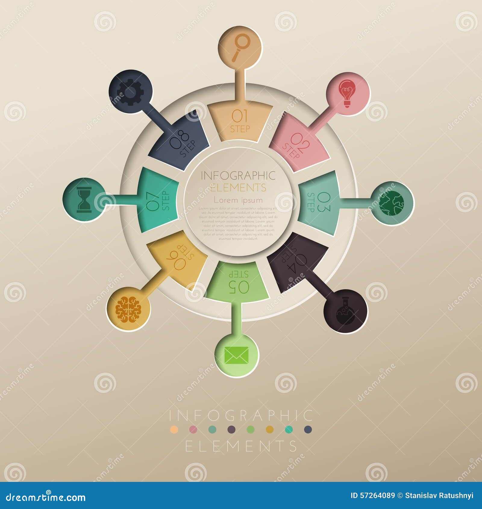 Step by Step Business Concept Stock Vector - Illustration of label ...