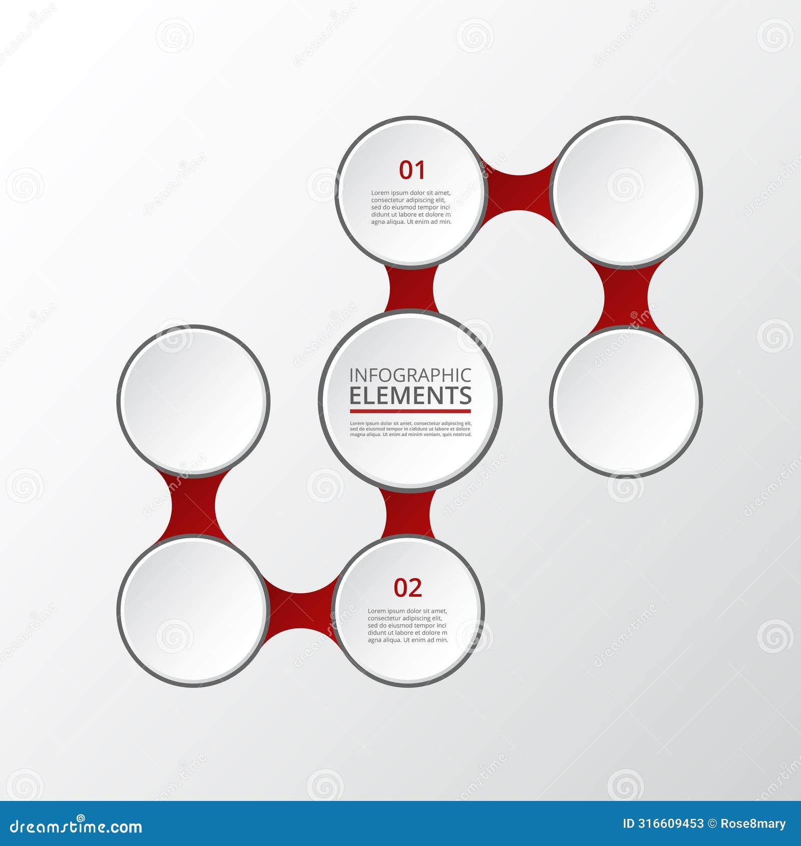 Infographic with 2 options stock vector. Illustration of presentation ...