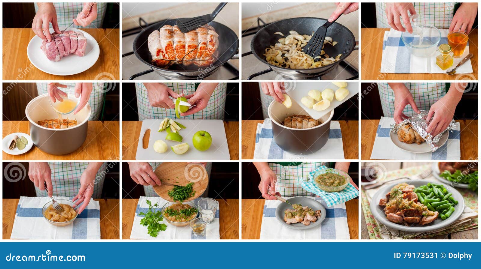 Step-by-step Chutney Making Process In A Grid-style Layout Stock Image ...
