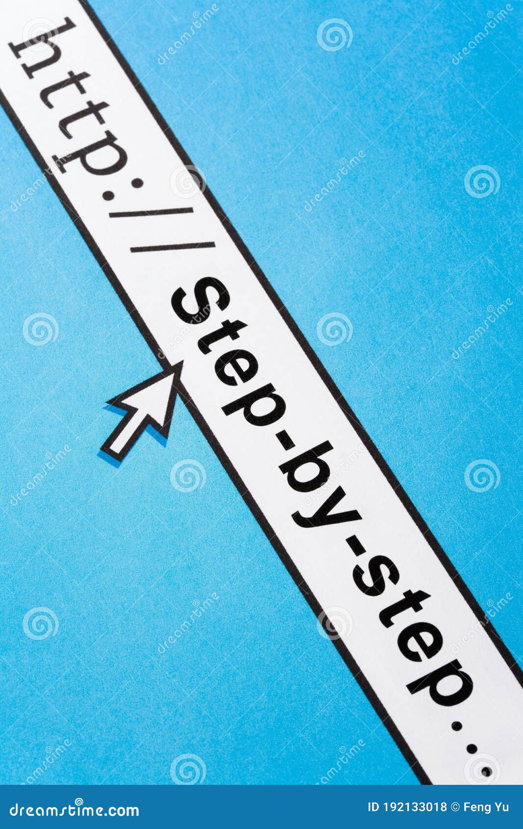 Step by step stock photo. Image of cursor, online, text - 192133018