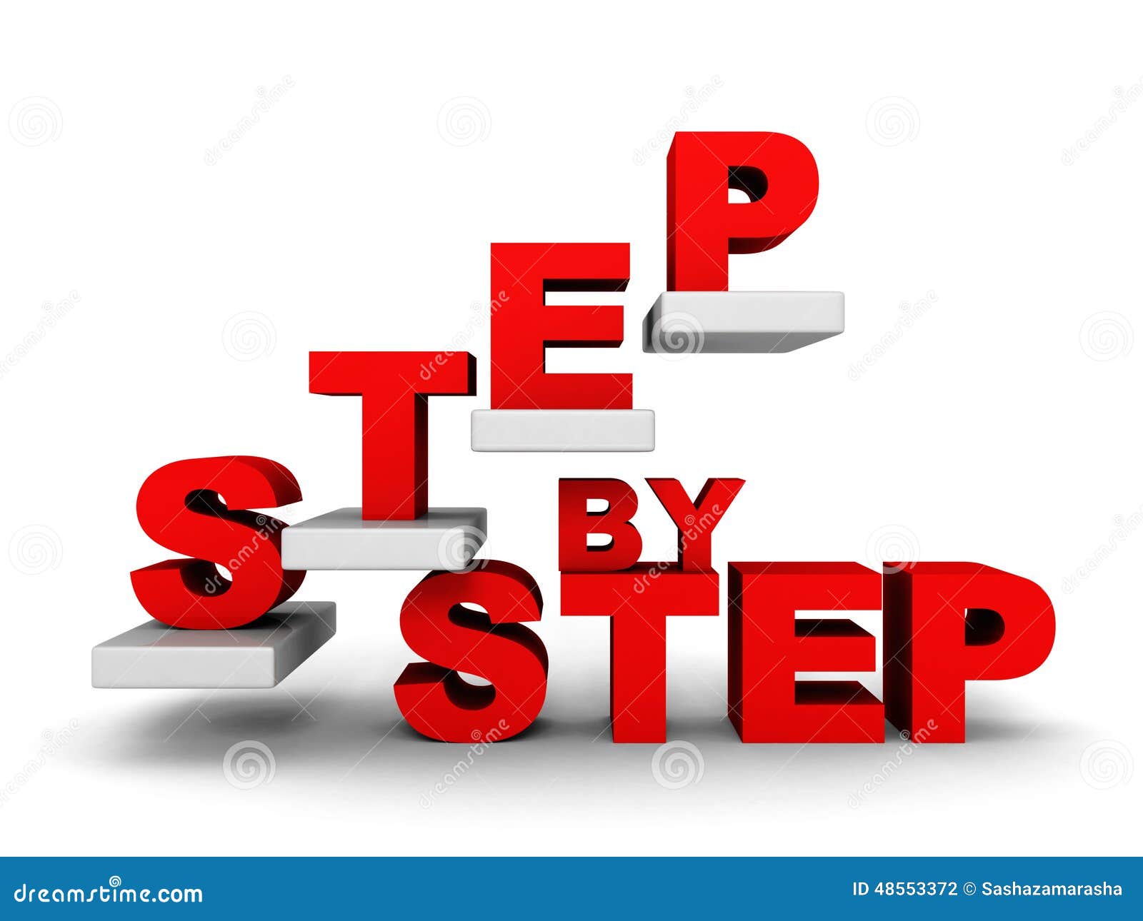 STEP by STEP Concept with Abstract Staircase Stock Photo - Image of ...