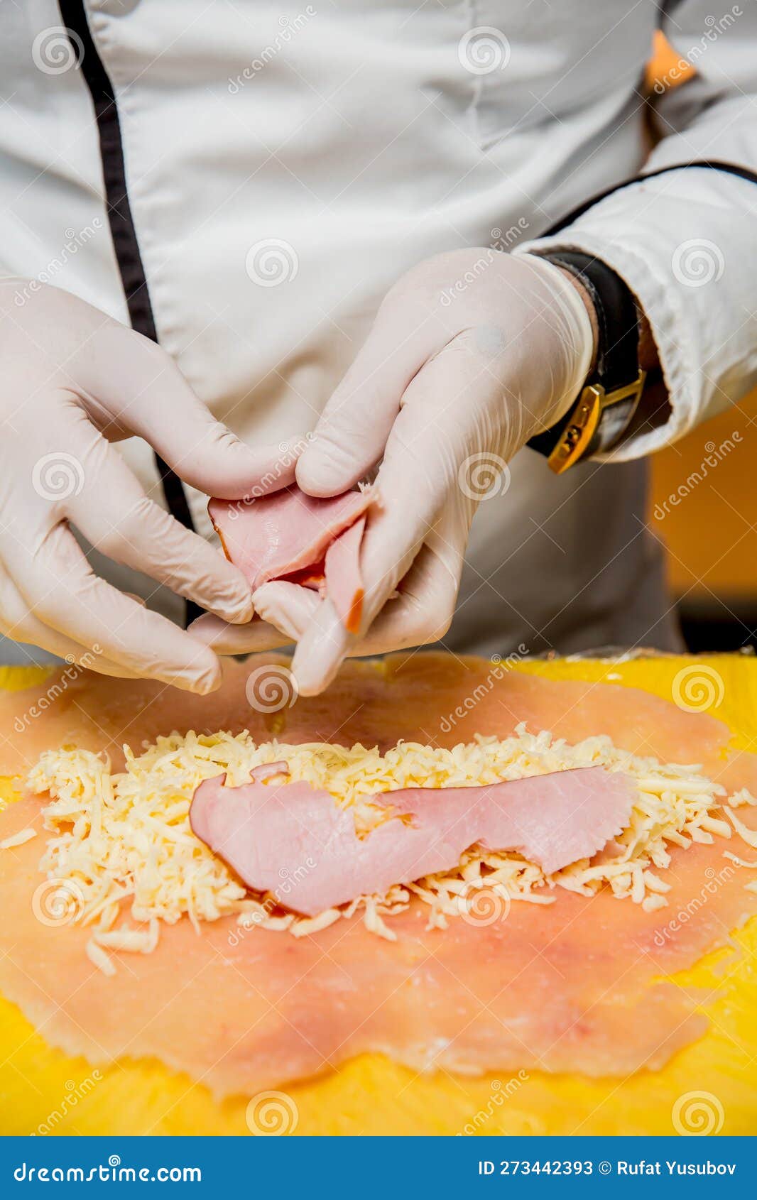 Step-by-step Cooking Cutlet with Cheese and Turkey with Chicken ...