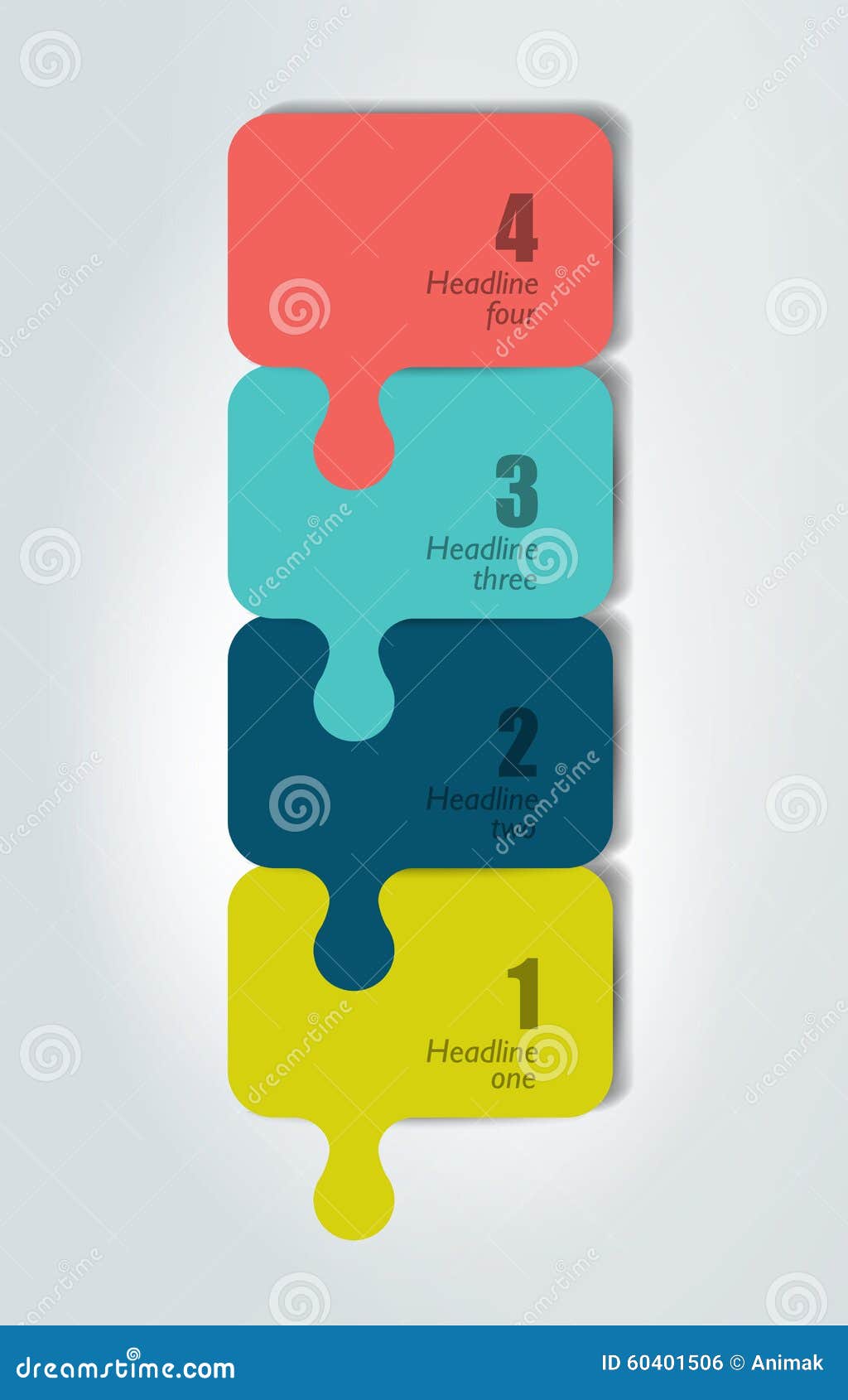 Step by step diagram. stock vector. Illustration of infographics - 60401506