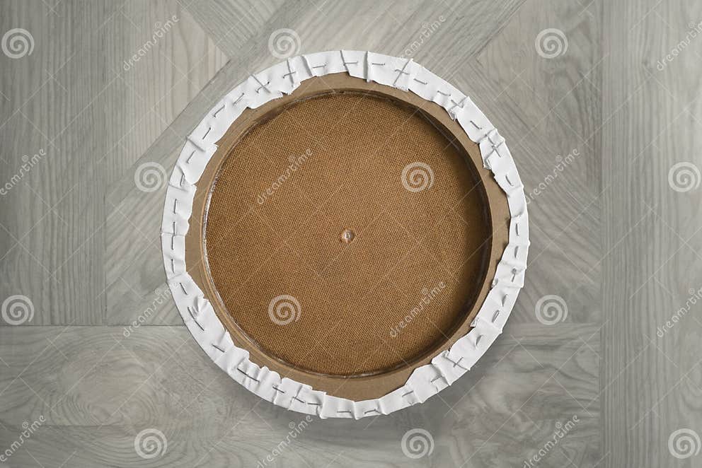 Step-by-step DIY Zentangle Round Wall Clock- Canvas on Stretcher.Copy ...