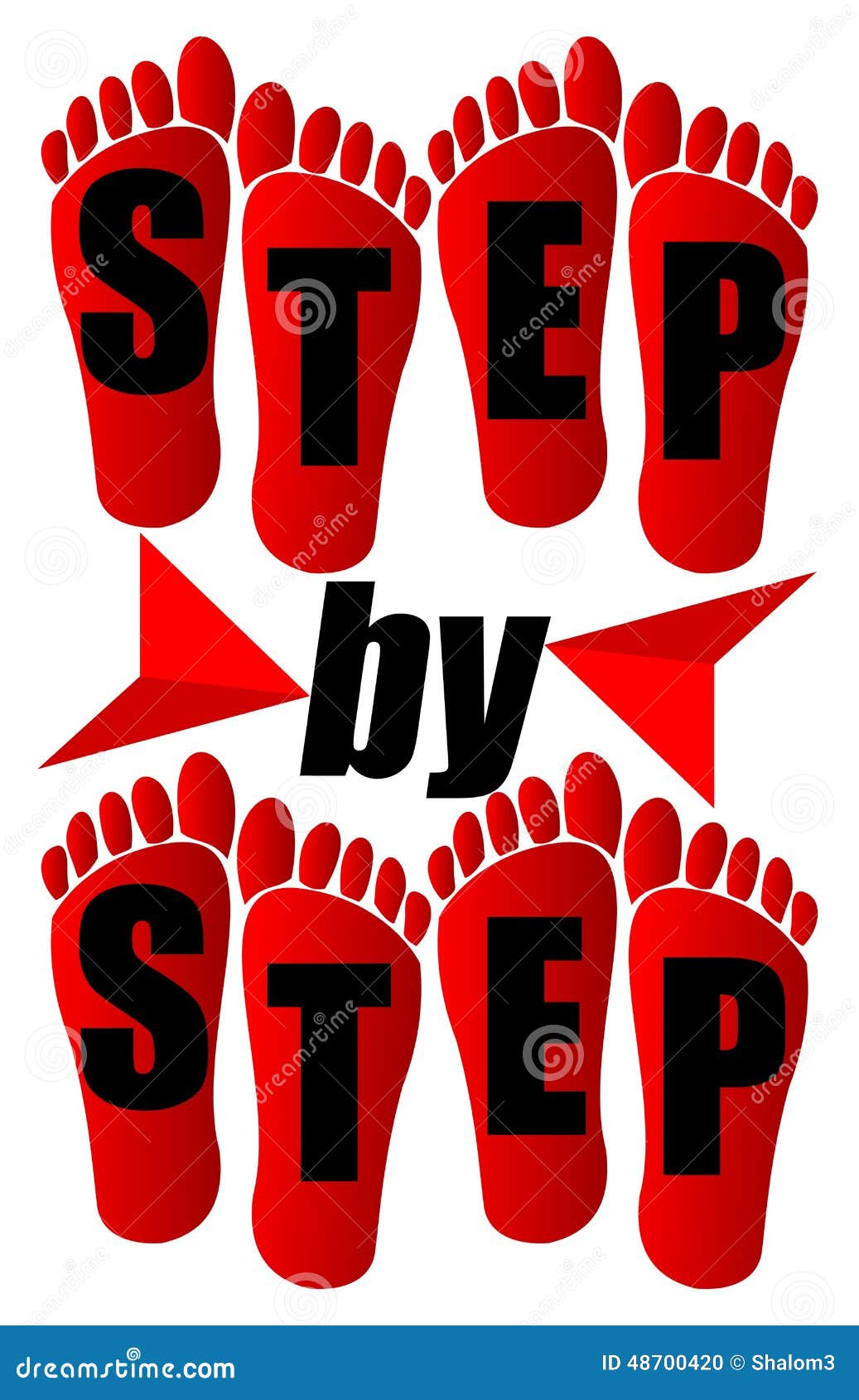 Step by Step Emblem for Workflow Presentation Stock Vector ...