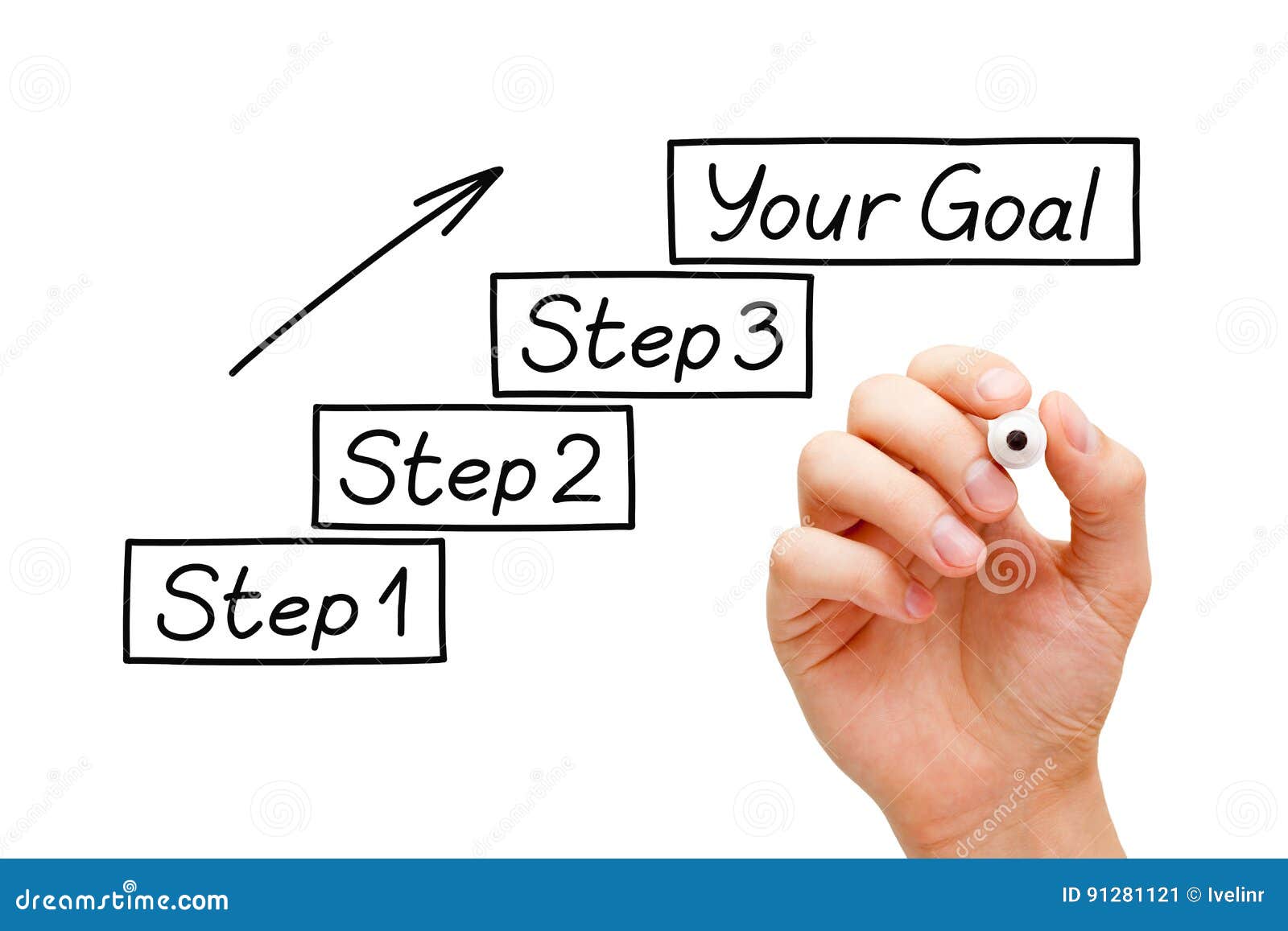 Step by Step Goals Concept stock image. Image of dream - 91281121