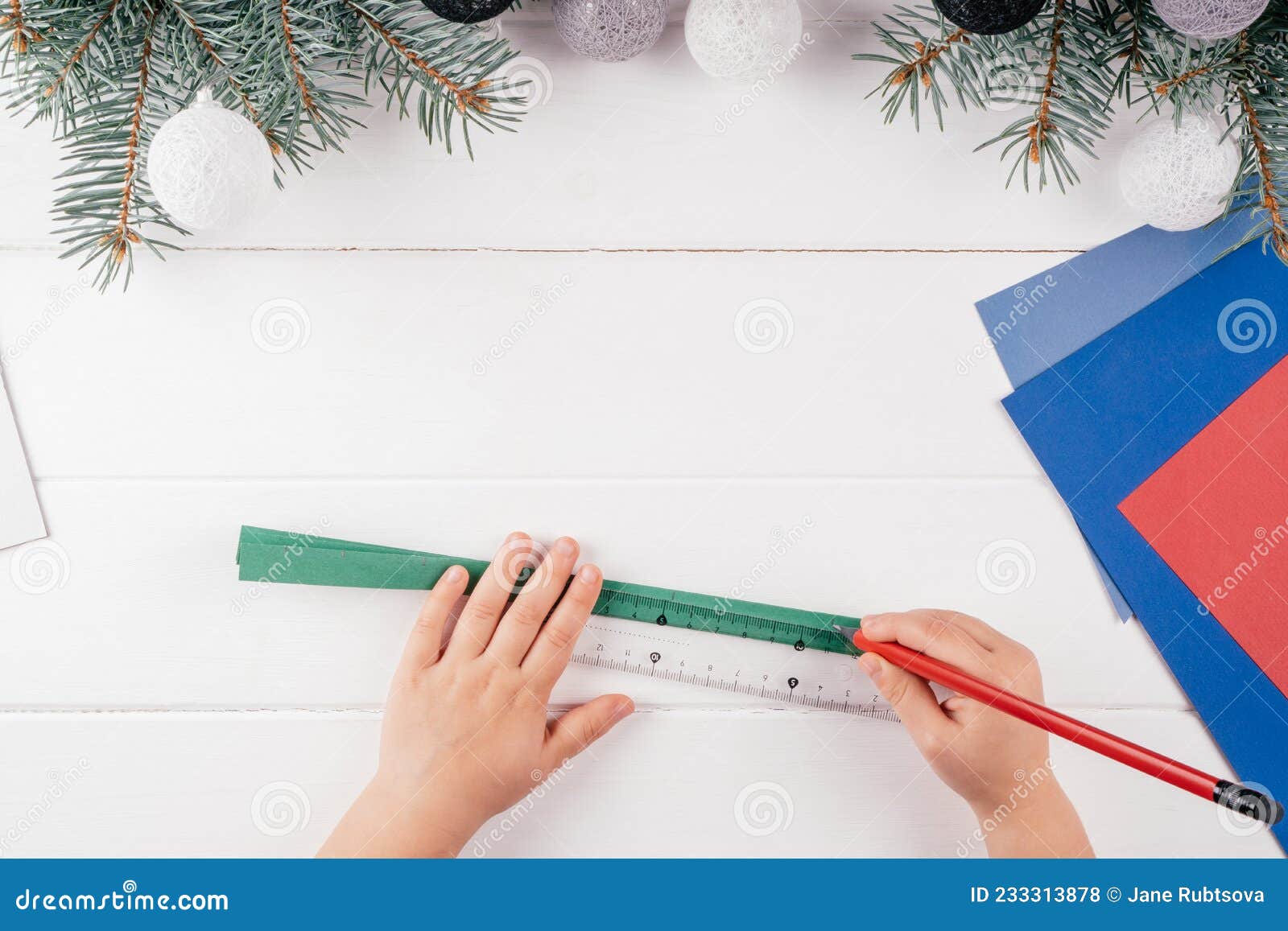 Step-by-step Greeting Card Christmas Tree Tutorial. Step 16: Glue Back ...