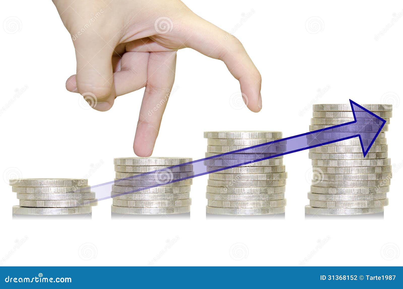Step by Step Growth Concept Stock Photo - Image of deposit, banking ...