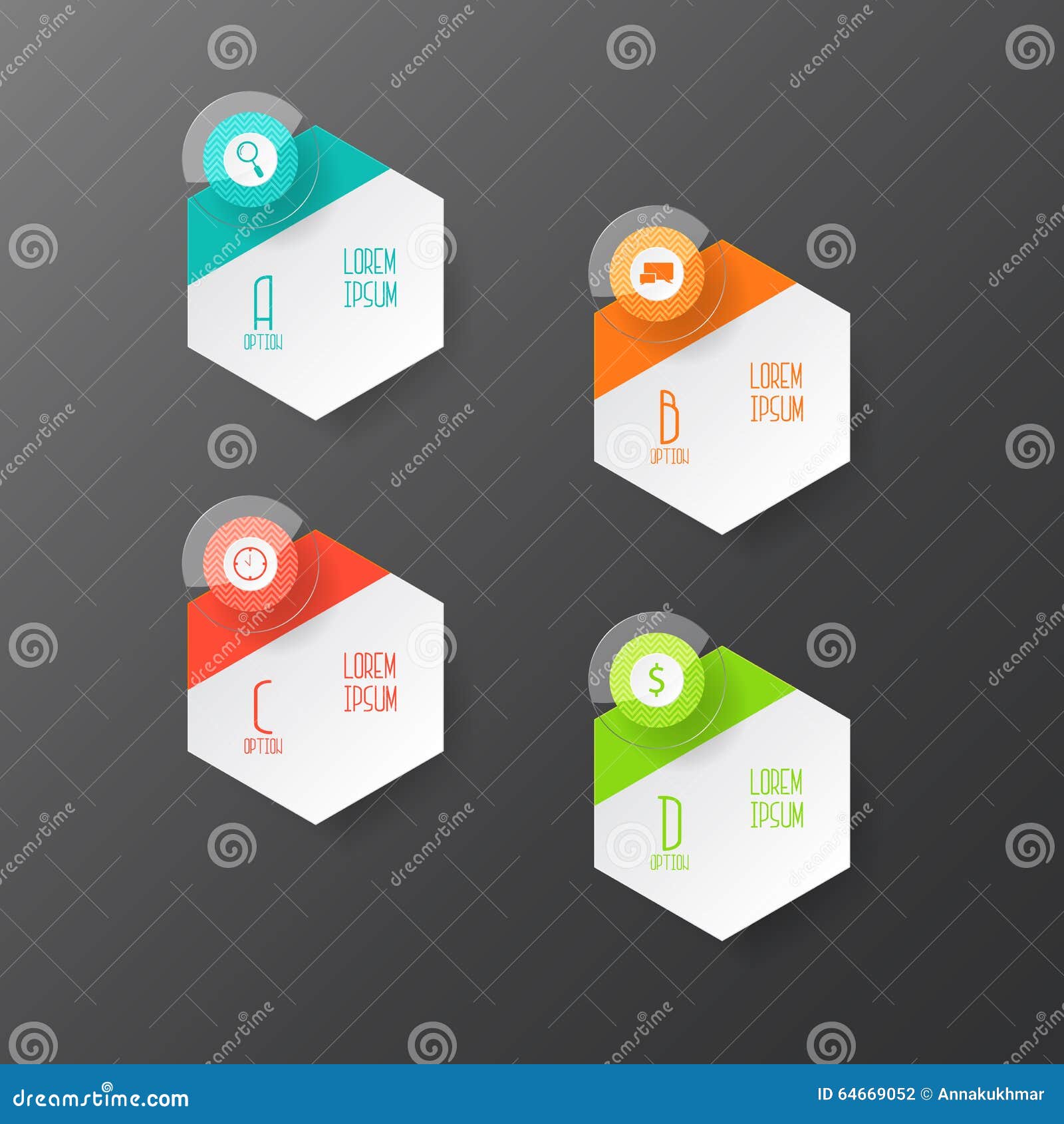 Step by step illustration stock vector. Illustration of options - 64669052