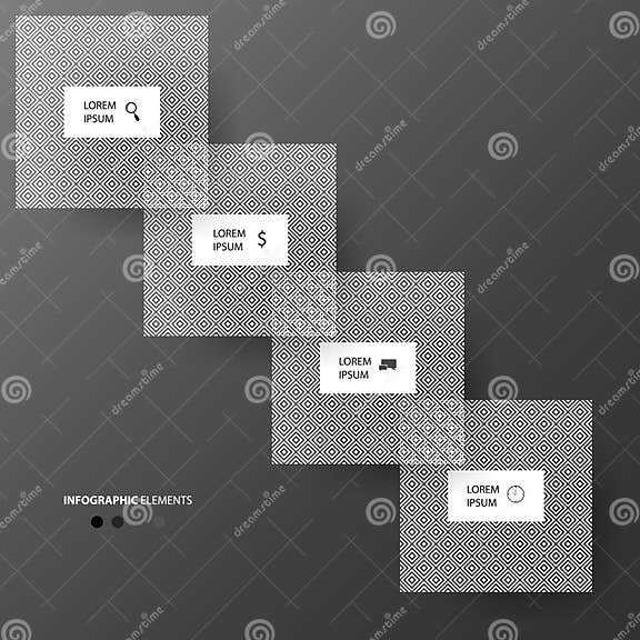 Step by step illustration stock vector. Illustration of icons - 64669283