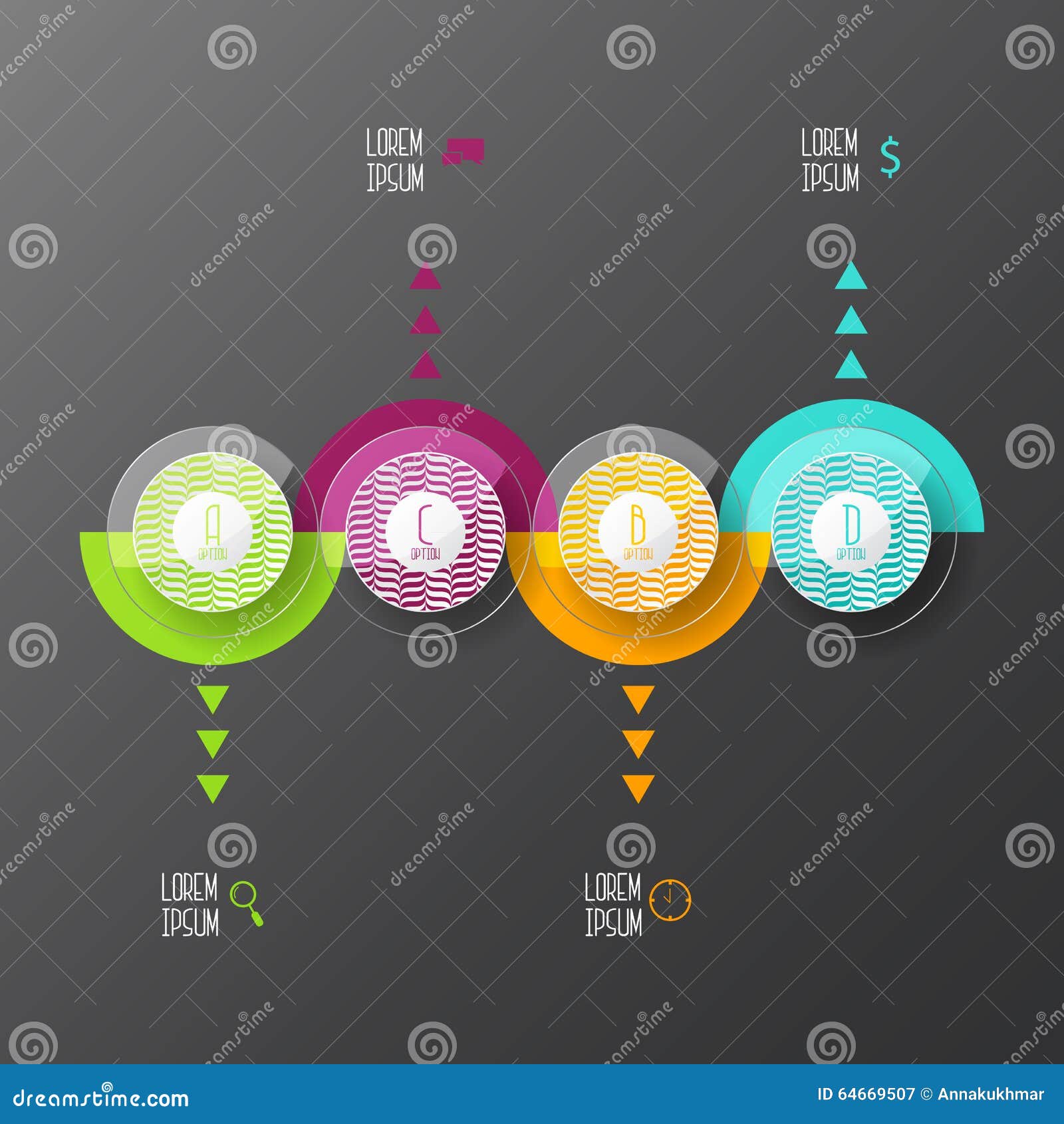 Step by step illustration stock vector. Illustration of message - 64669507