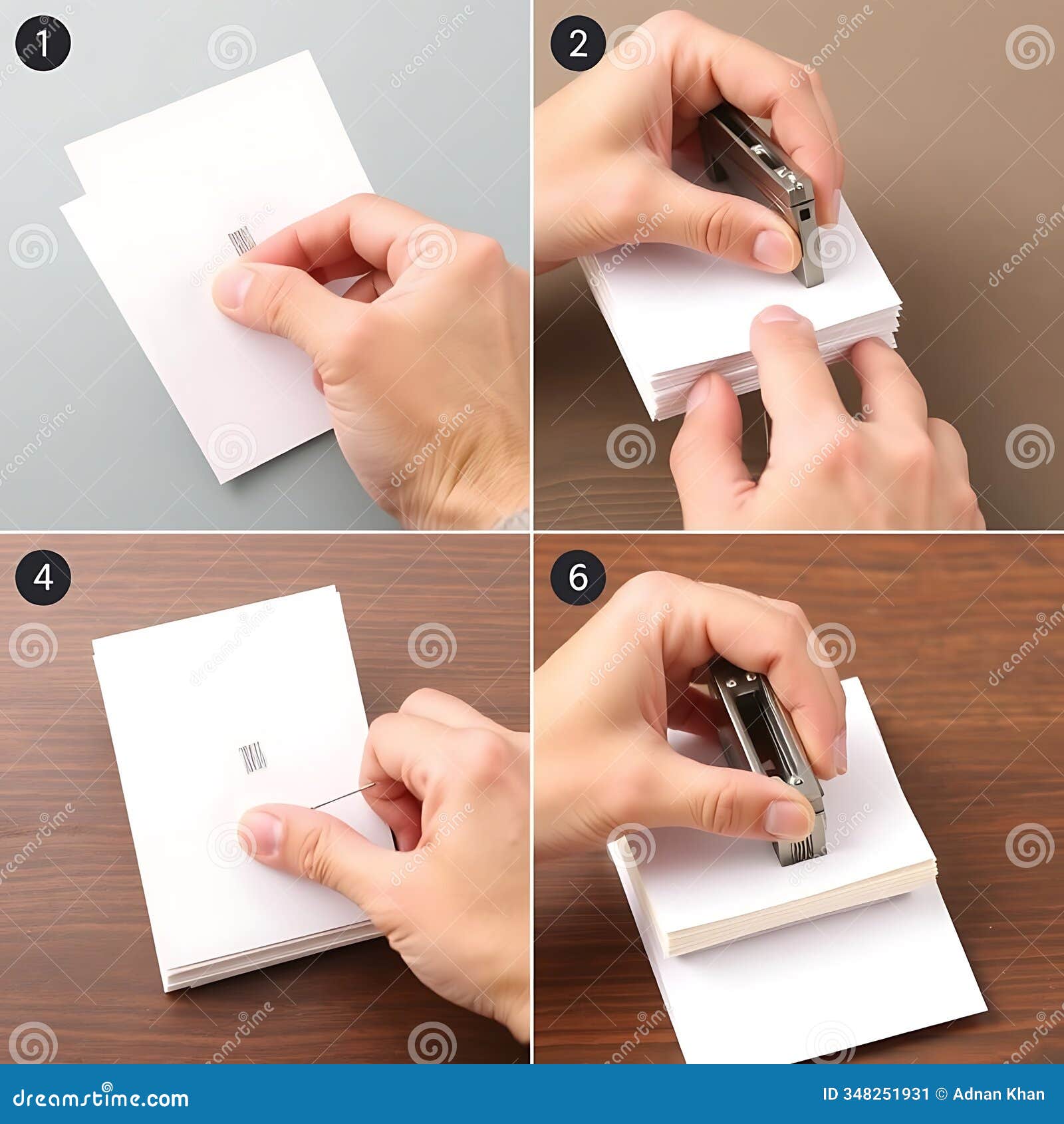 A Step by Step Image Sequence of a Hand Using a Staple Puller To Remove ...