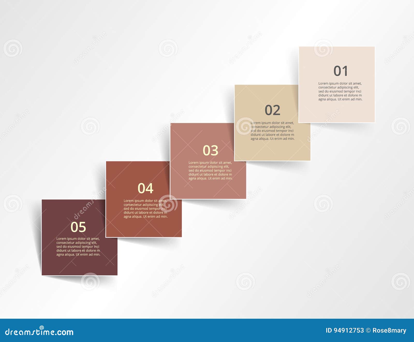 Step by step infographic. stock vector. Illustration of data - 94912753