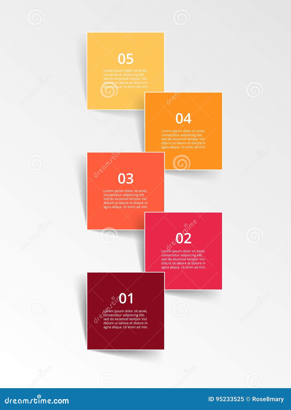 Step by step infographic. stock vector. Illustration of layout - 95233525