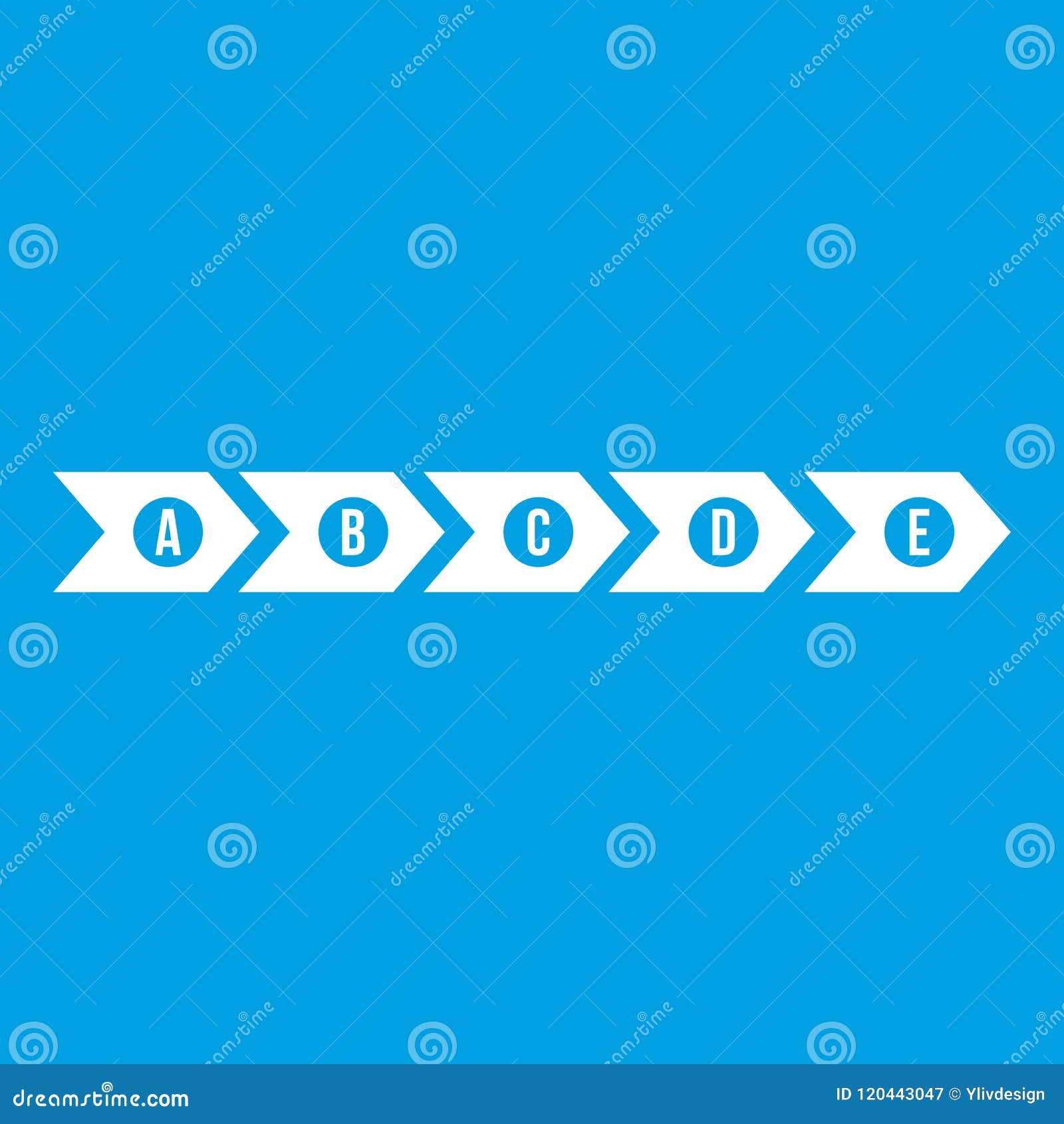 Step by Step Infographic Icon White Stock Vector - Illustration of icon ...