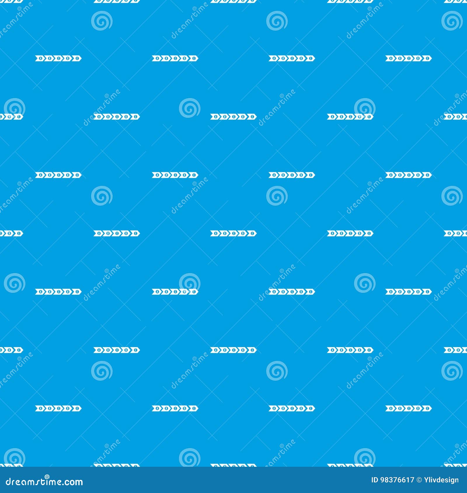 Step by Step Infographic Pattern Seamless Blue Stock Vector ...