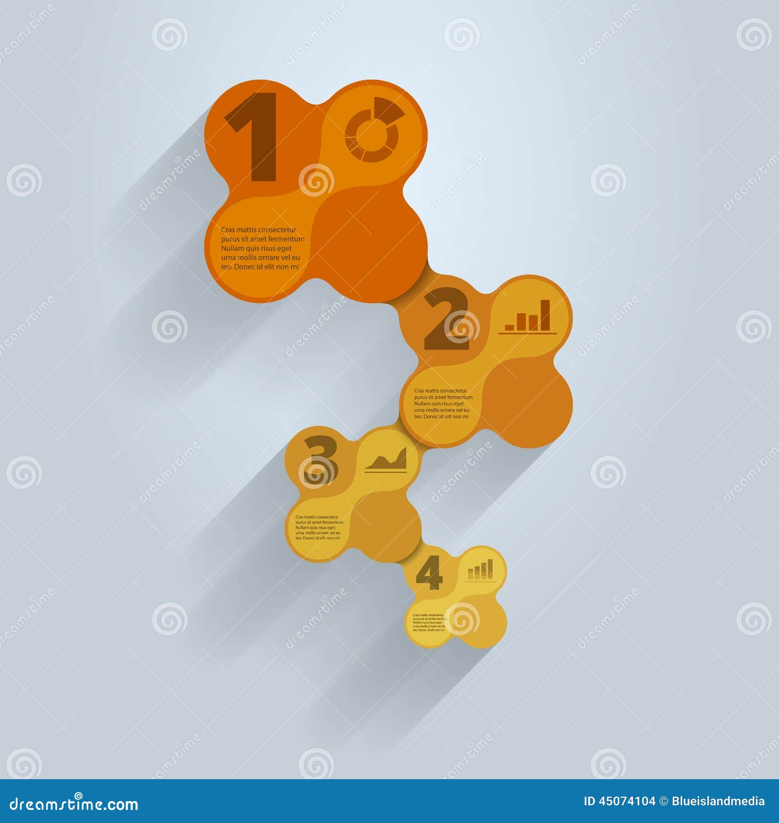 Step by Step Infographic Template Stock Vector - Illustration of steps ...