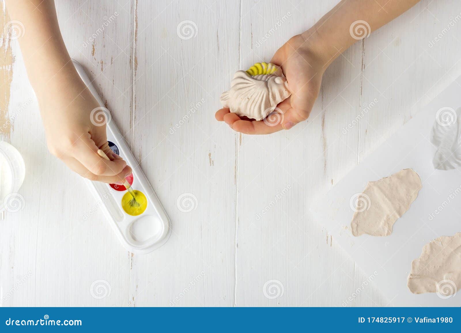 Step by Step Instruction: How To Make Plaster Molding Figures. Concept ...