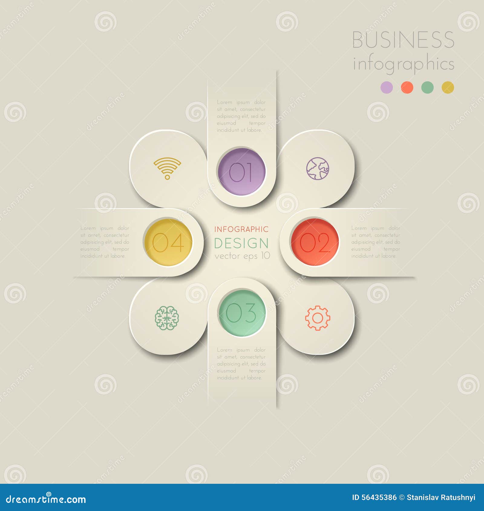 Step-by-step instruction stock illustration. Illustration of creative ...