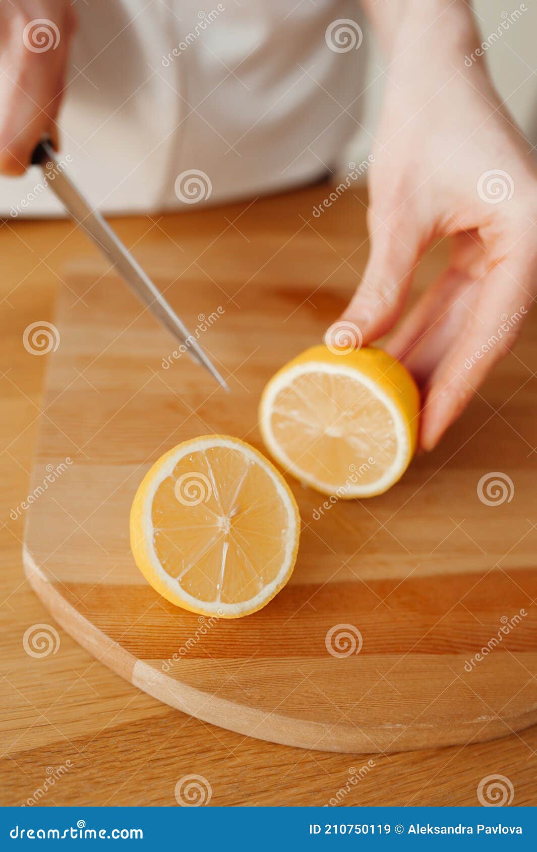 Step-by-step Instructions for Preparing Lemon Water. Step 3. Woman with ...