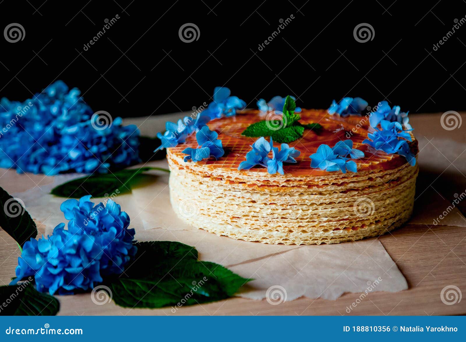 Step by Step, Making a Waffle Cake, with Condensed Milk, and Decorating ...