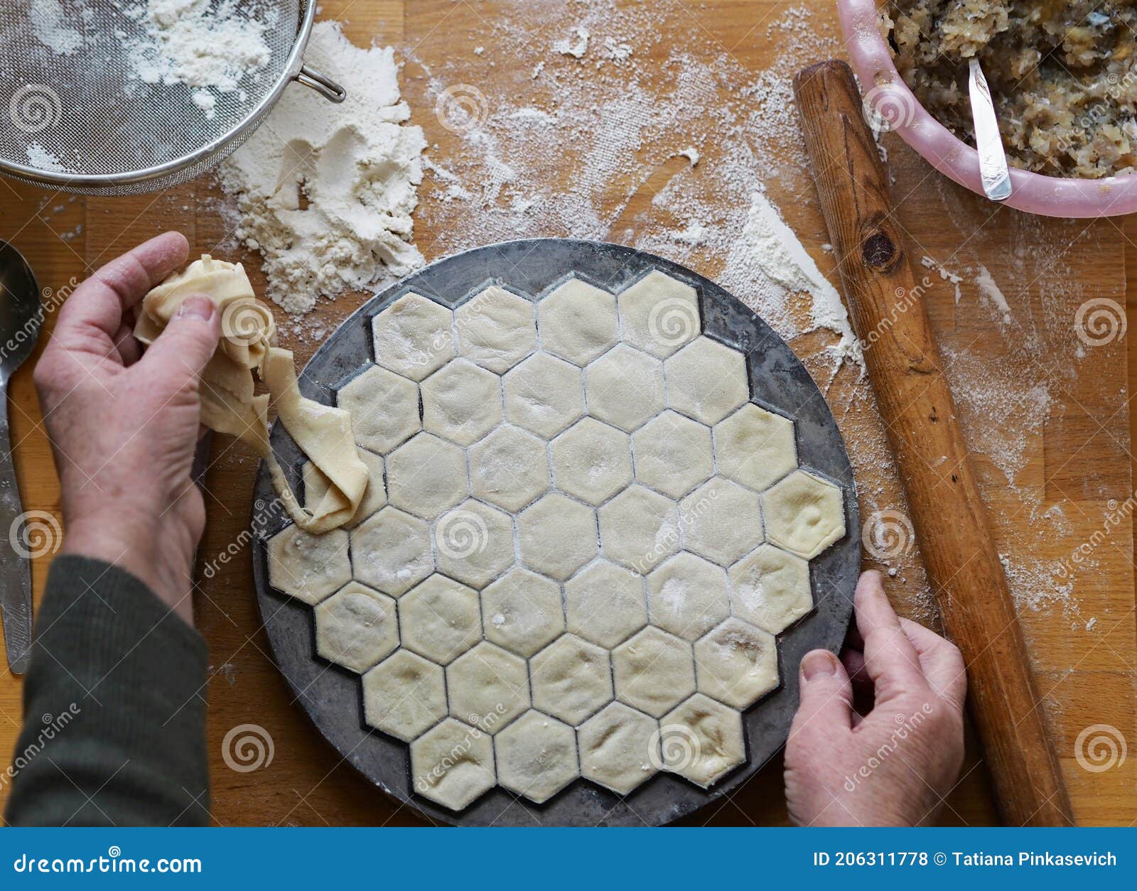 Step by Step Process for Making Homemade Dumplings Using a Ravioli or ...