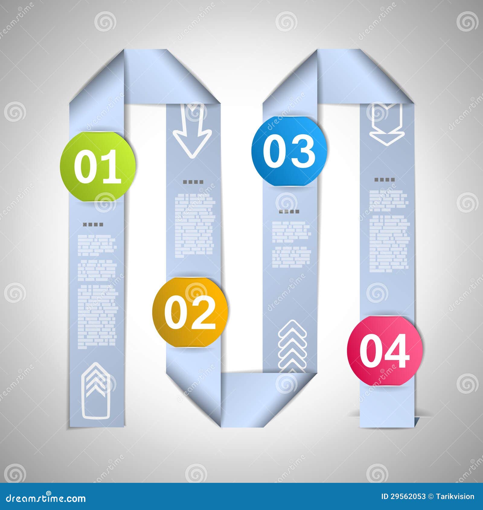 Step by Step Ribbons Manual Stock Vector - Illustration of graphic ...