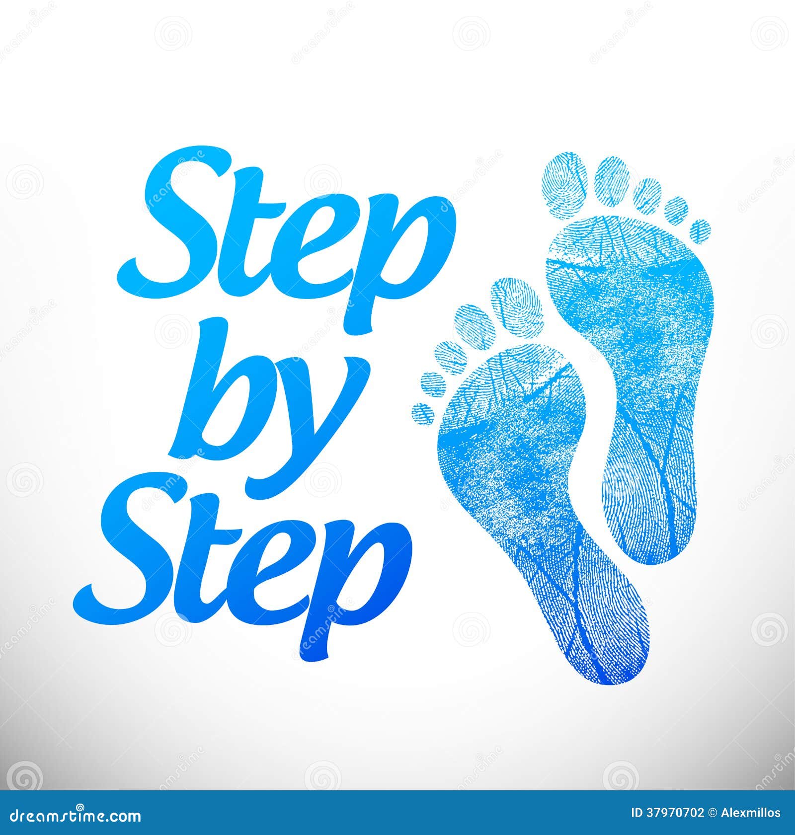 Step by Step Sign Illustration Design Stock Illustration - Illustration ...