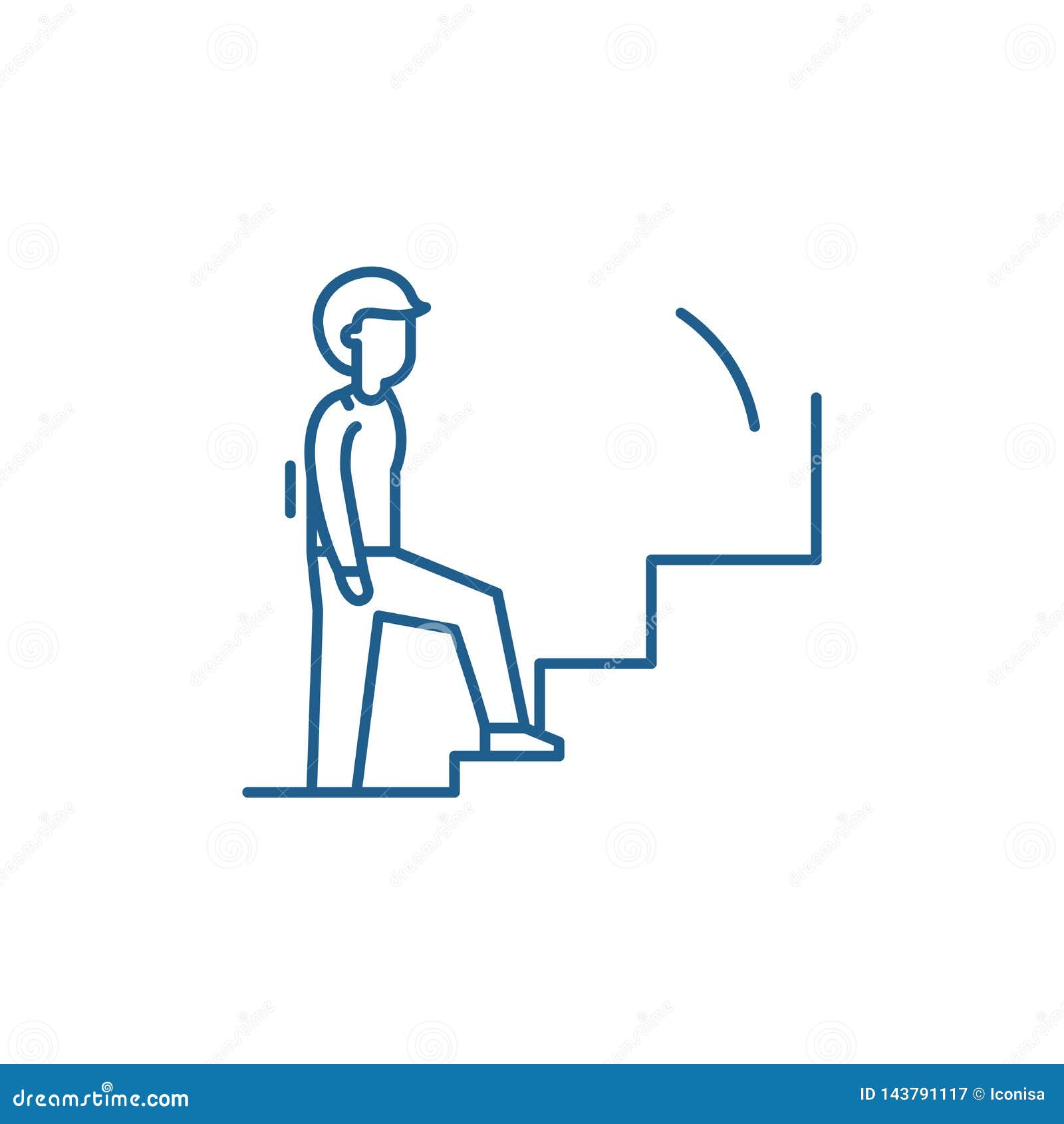 Step by Step Solutions Line Icon Concept. Step by Step Solutions Flat ...