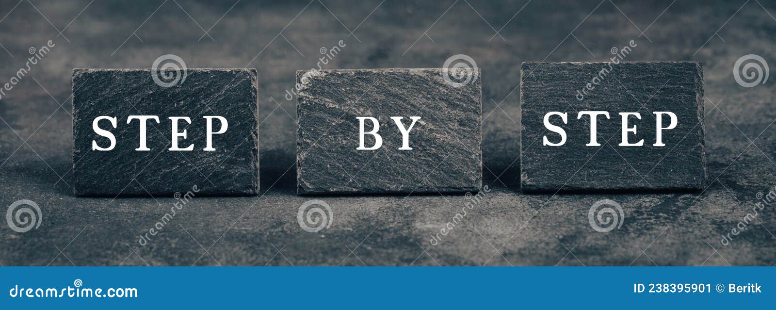 Step by Step Taking the Stairs, Chalk Drawing on a Blackboard ...