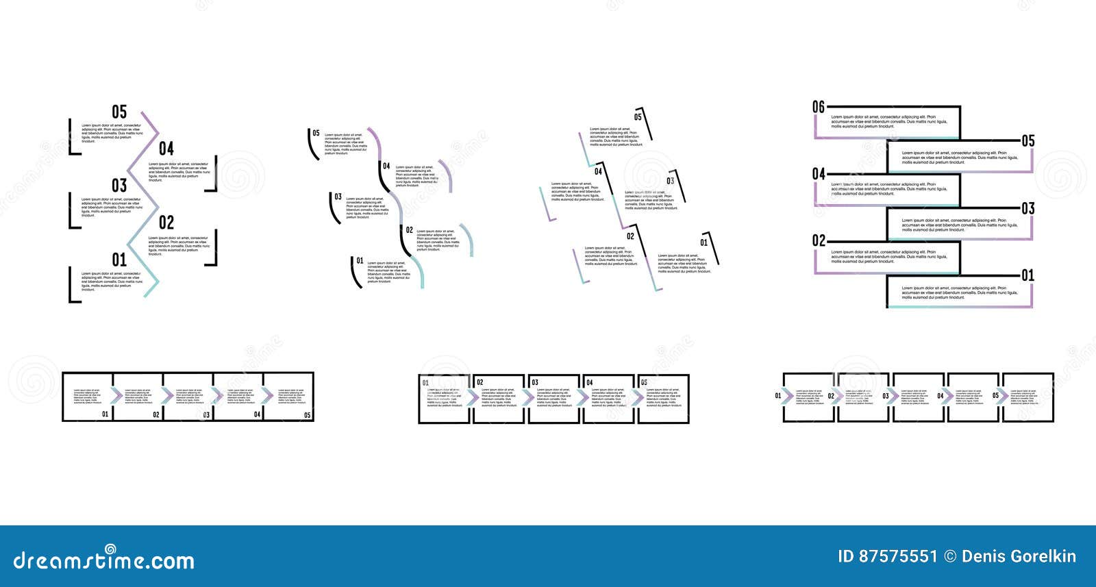Step by Step Vector Design. Stock Vector - Illustration of plan ...