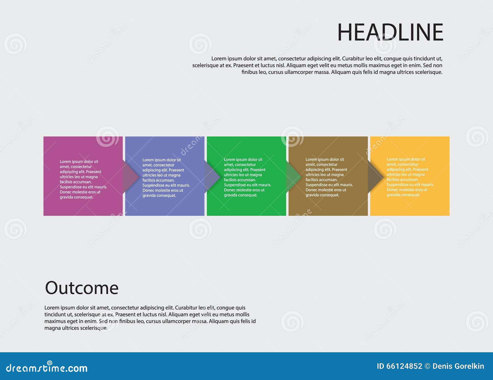 Step by Step Vector Design. Stock Vector - Illustration of brochure ...