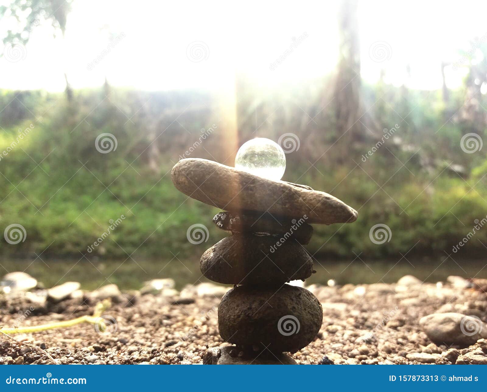 Step Stone and Crystal Ball Stock Image - Image of stone, light: 157873313
