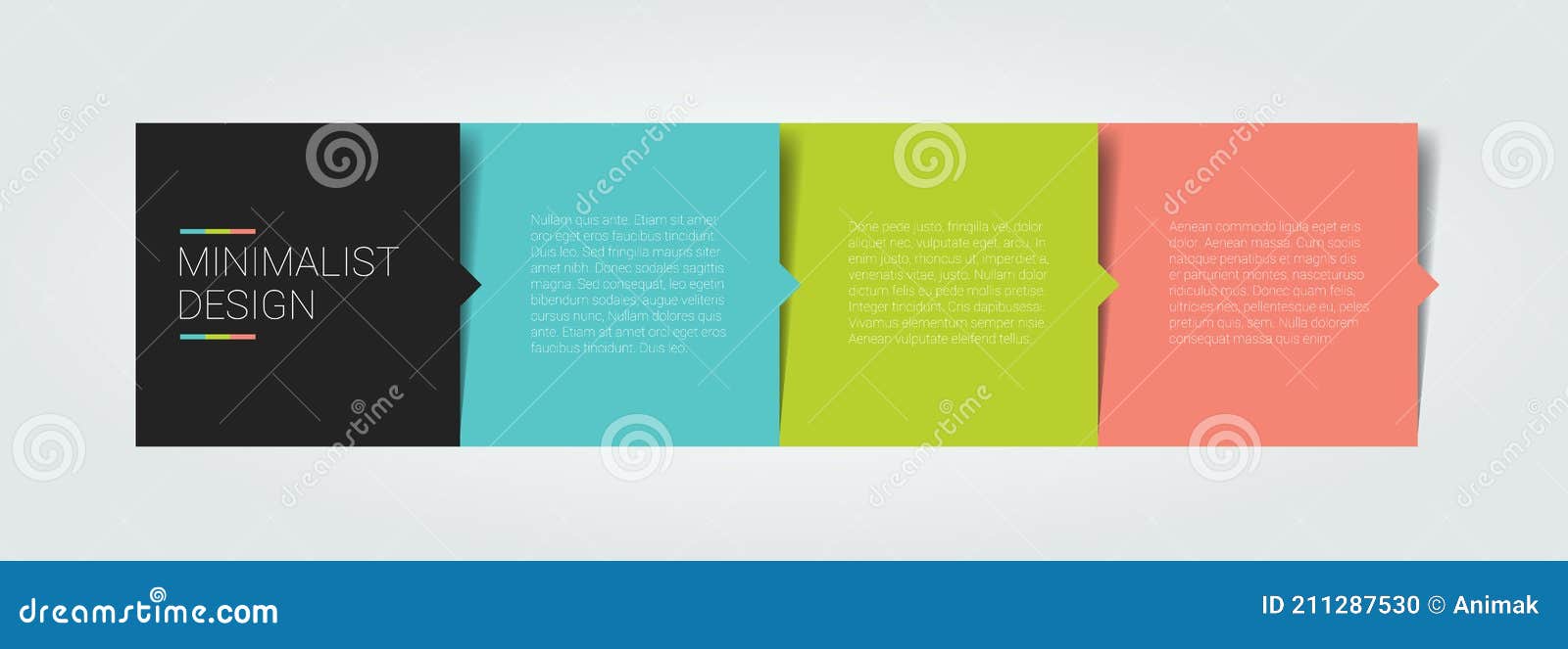 4 Step Template, Banner, Infographic, Diagram, Chart, Column Stock ...