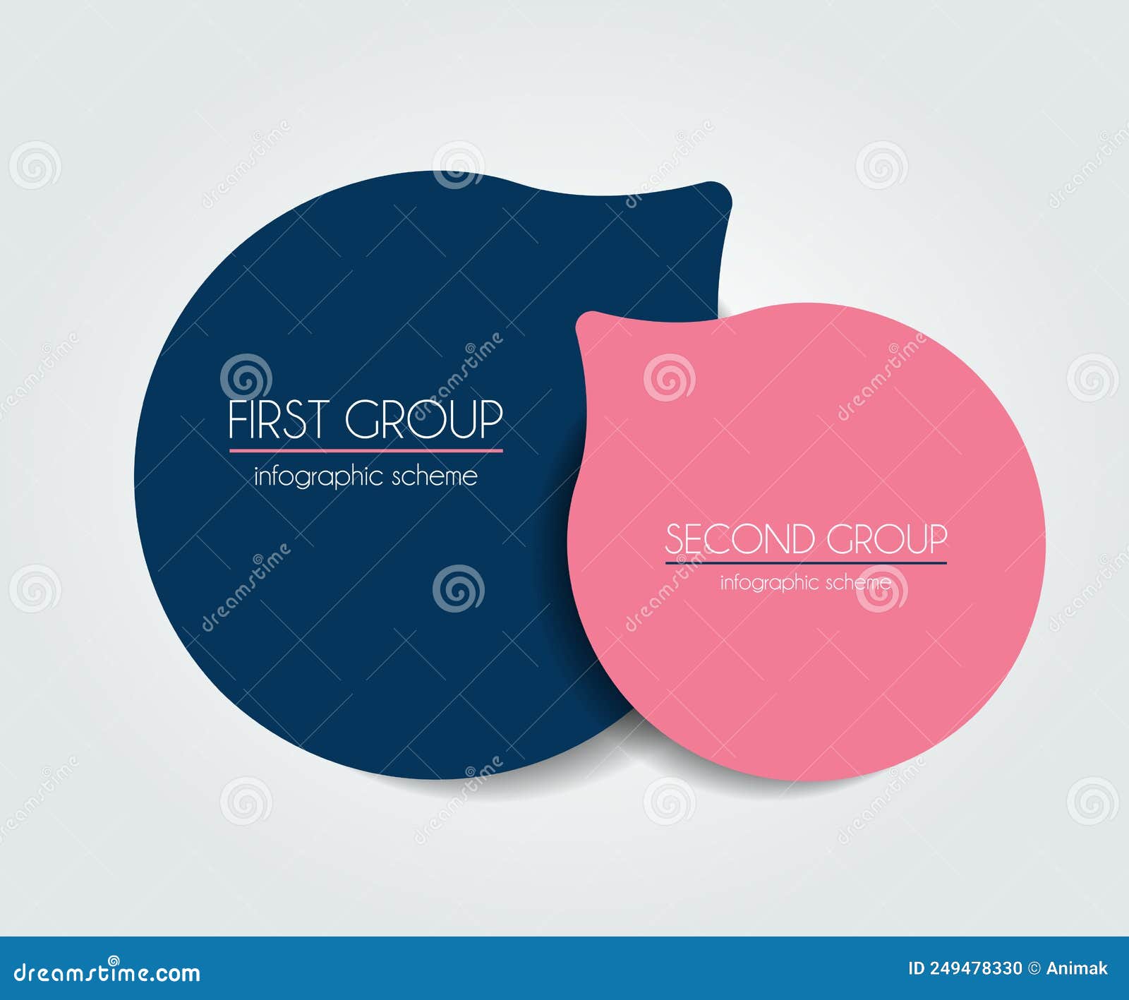 2 Step Template, Banner, Infographic, Diagram, Chart, Column Stock ...