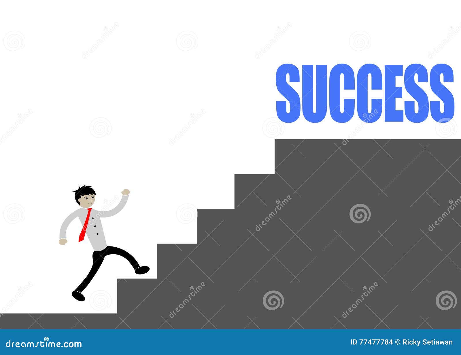 Step To Success Illustration Stock Vector - Illustration of step ...