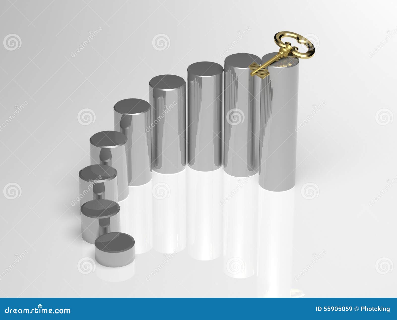 Step to success key stock illustration. Illustration of work - 55905059