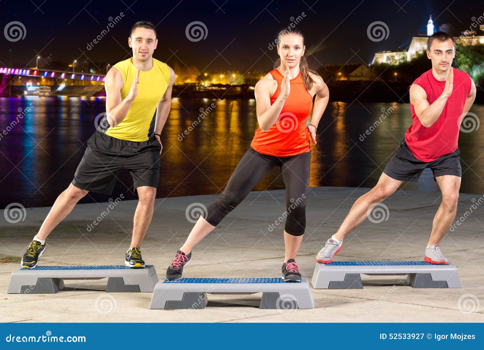 Step training stock image. Image of active, outdoor, lifestyle - 52533927