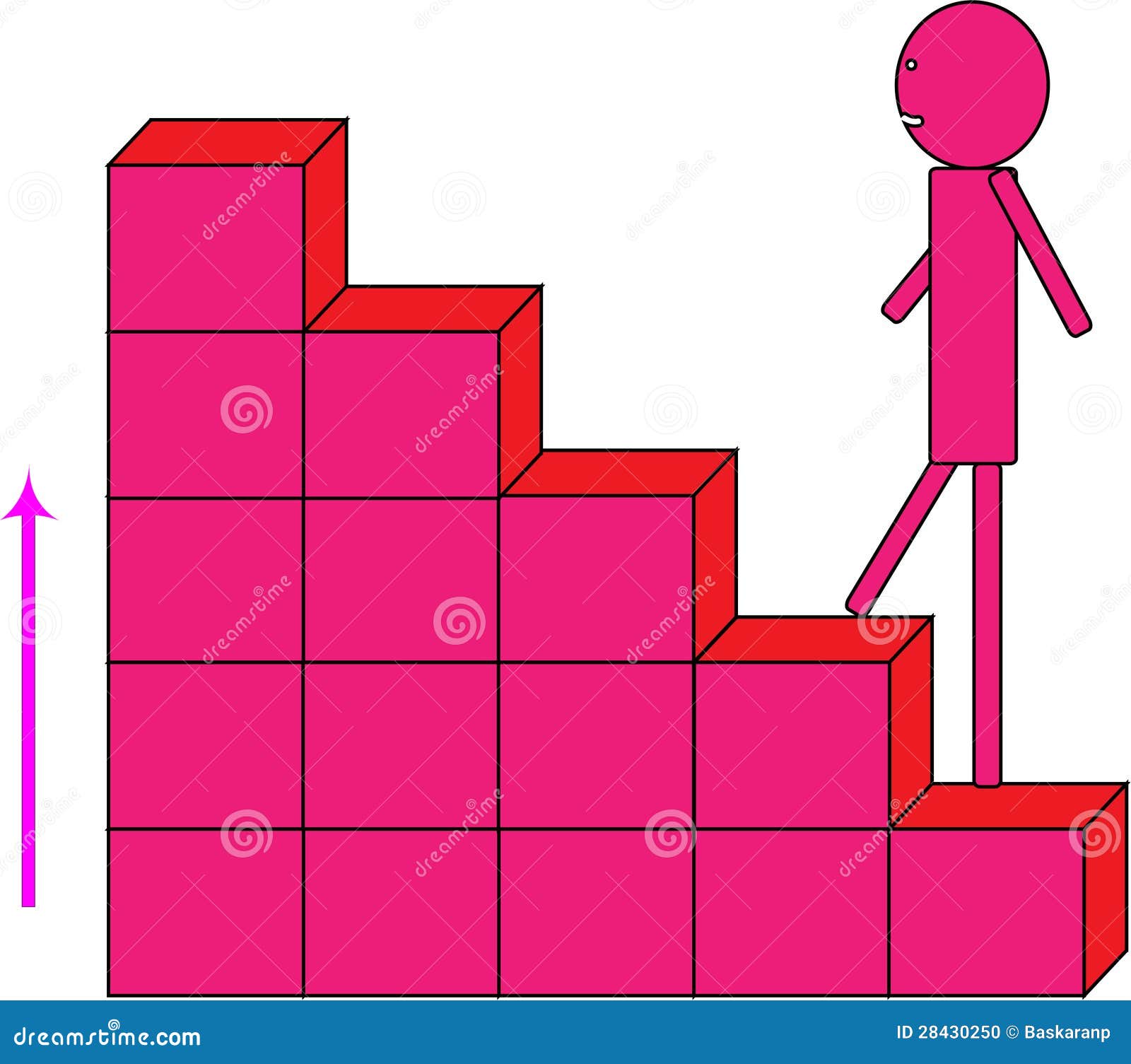 Step up stock vector. Illustration of news, market, tips - 28430250